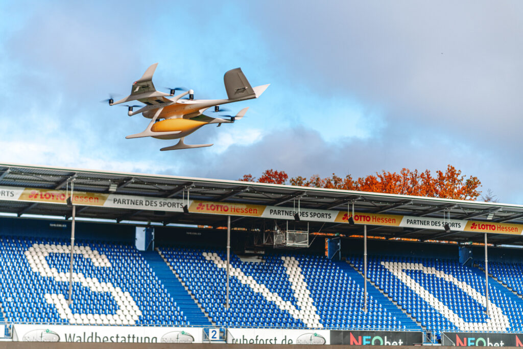 Wingcopter delivering football kits via drone | Revolution.aero